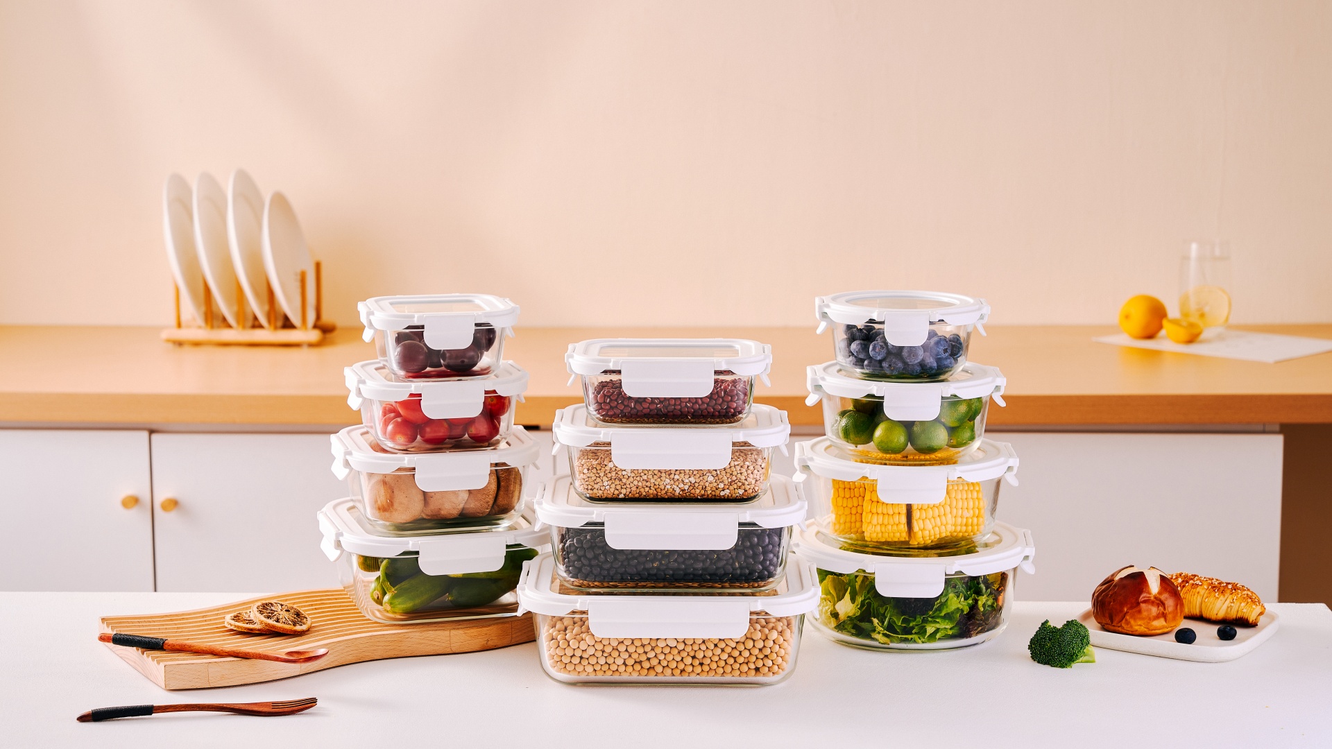 Glass Lid Container - Classic Series - Glass Food Container_Glass ...