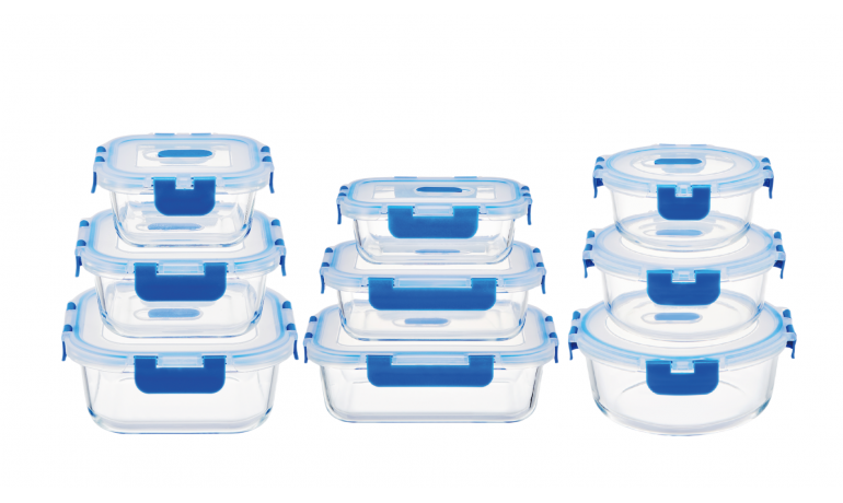 Removable Lock Glass lunch Containers with Vent - Microwave, Oven ...