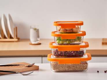 Glass Food Container_Glass Storage Jar_Glass Cup - Consing Glass Make ...