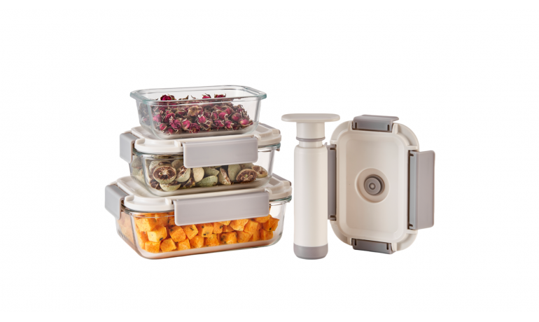 Vacuum Container - Classic Series - Glass Food Container_Glass Storage ...