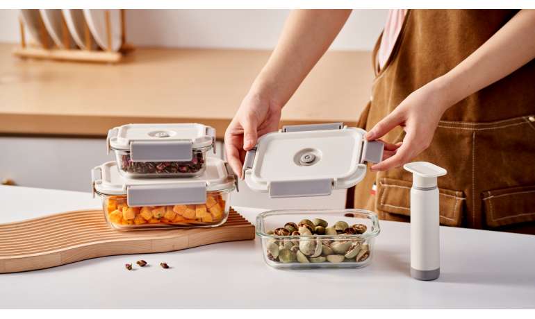 Vacuum Container - Classic Series - Glass Food Container_Glass Storage ...